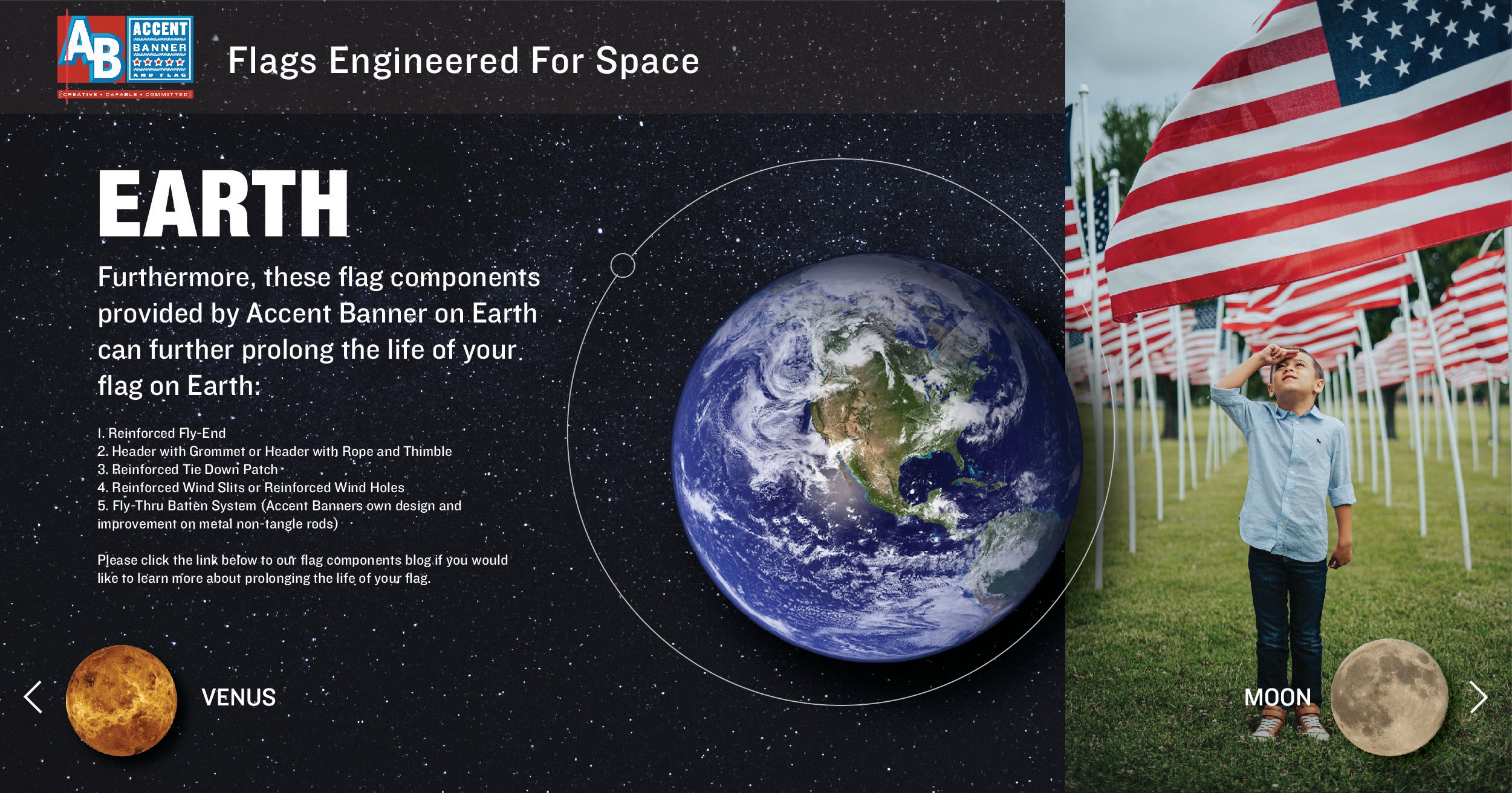 Flags Engineered for Space - Earth